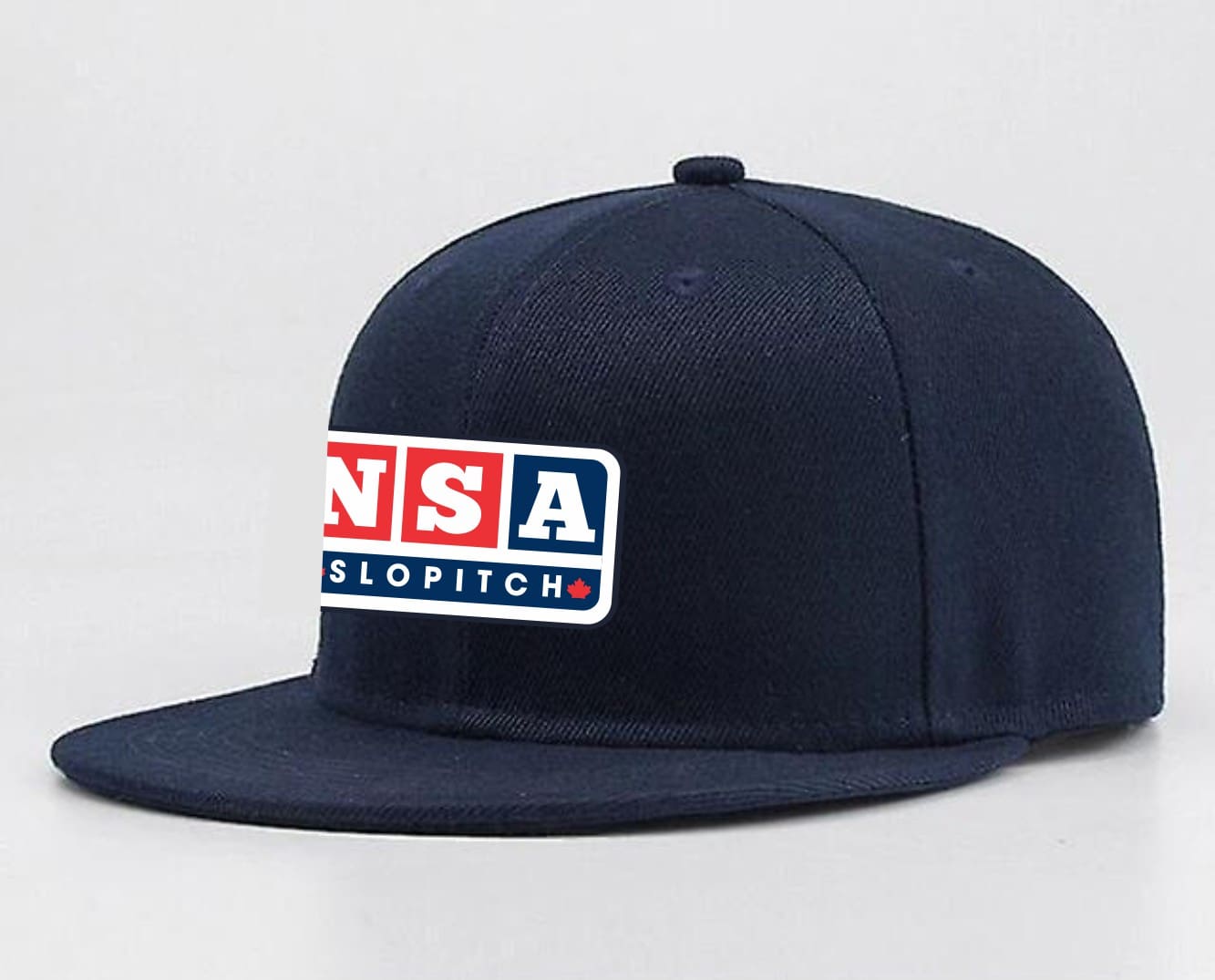 Navy Flat Bill Snap Back Hat - NSA Canada