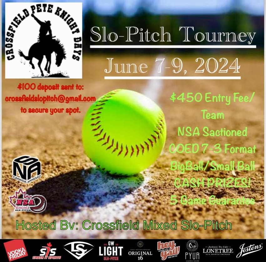 Crossfield Pete Knight Days Slo-Pitch Tourney - NSA Canada