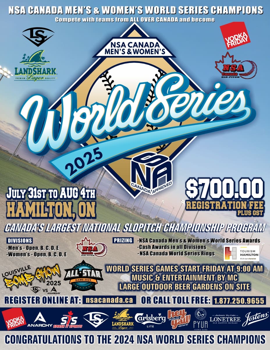 NSA Canada World Series Men’s and Women’s Championships July 31st – Aug ...