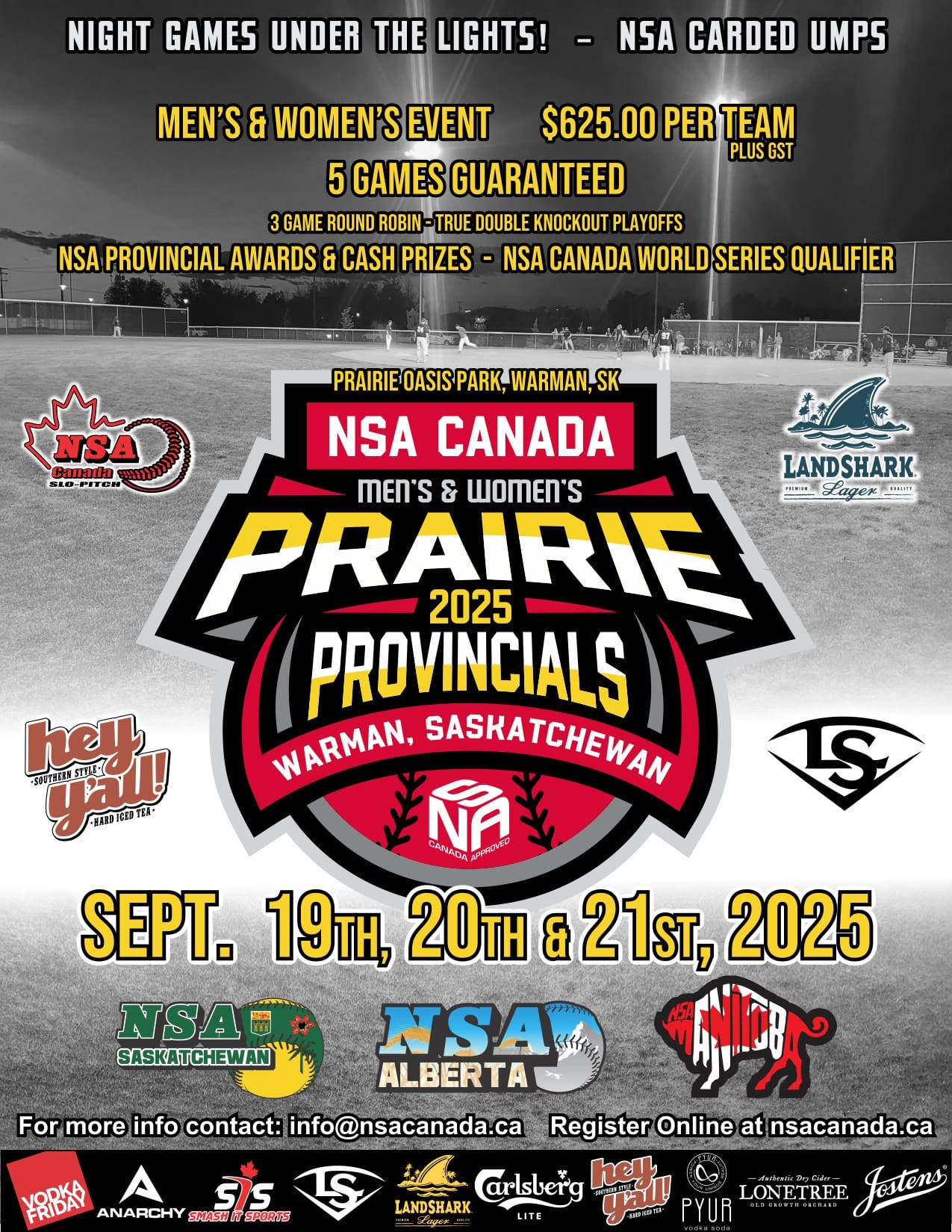 NSA Canada Prairie Provincial Men's and Women's Championships - Sept 19 ...