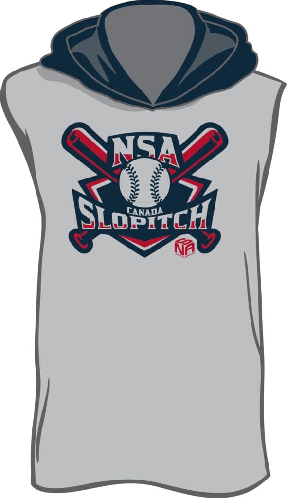 LightWeight Grey Body/Navy BP Sleeveless Hoodie – NSA Canada